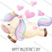 Happy Valentine's Day Unicorn Heart SVG, PNG, EPS File, Sublimation ...