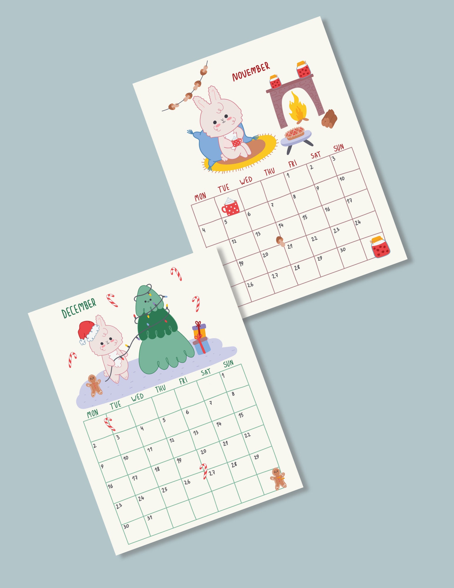 2024 Kids Calendar Printable, Monthly Calendar, Kids Schedule ...