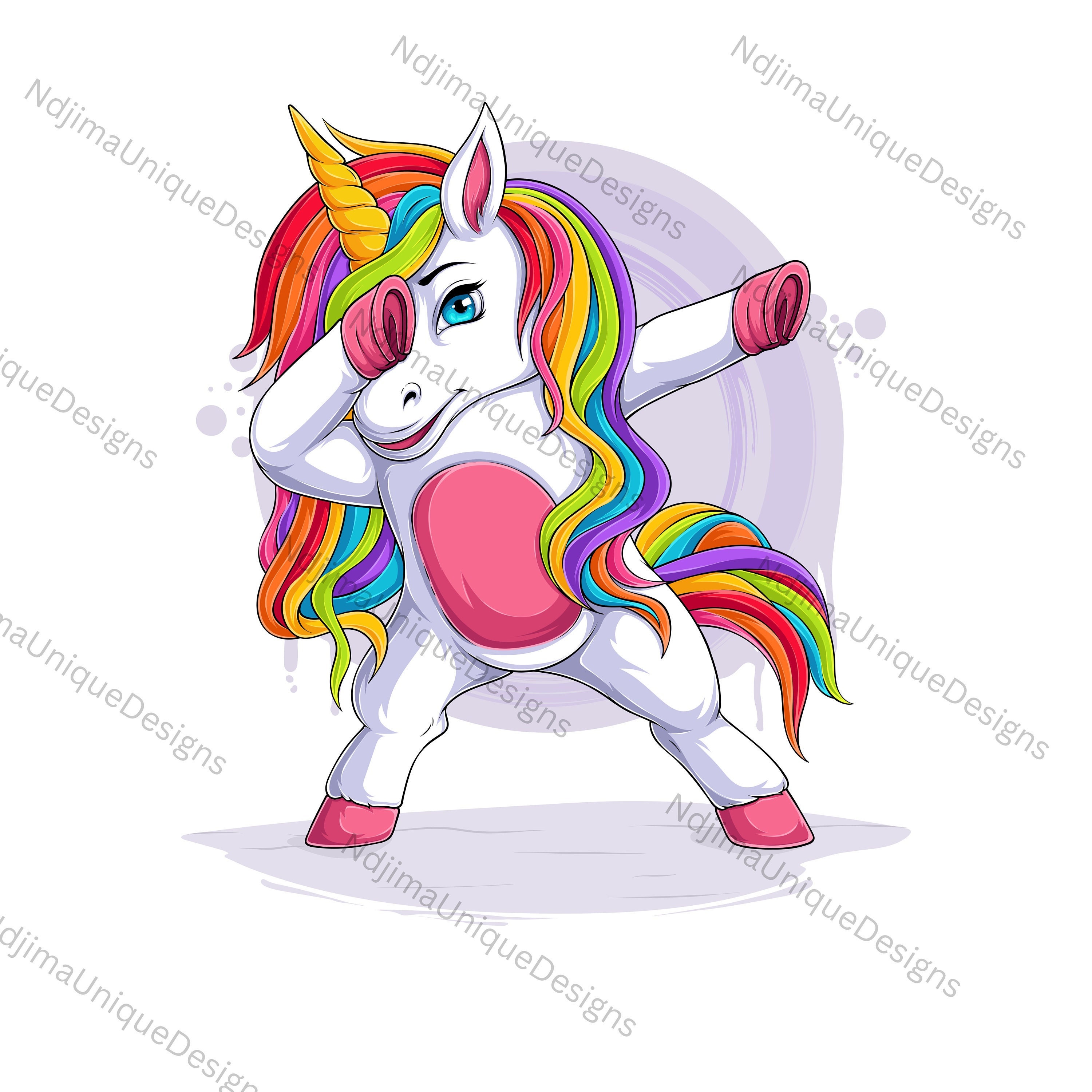 Dabbing Unicorn SVG,PNG, EPS Files, Sublimation Design, Unicorn Svg ...