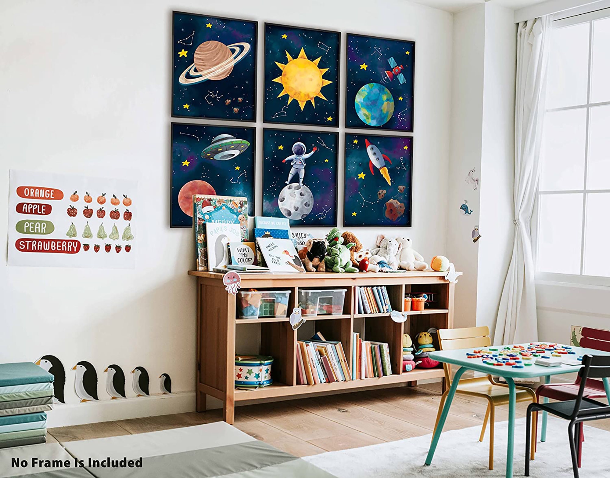 Outer Space Posters for Boys Room Decor - 8x10 Inches UNFRAMED Set of 6 ...