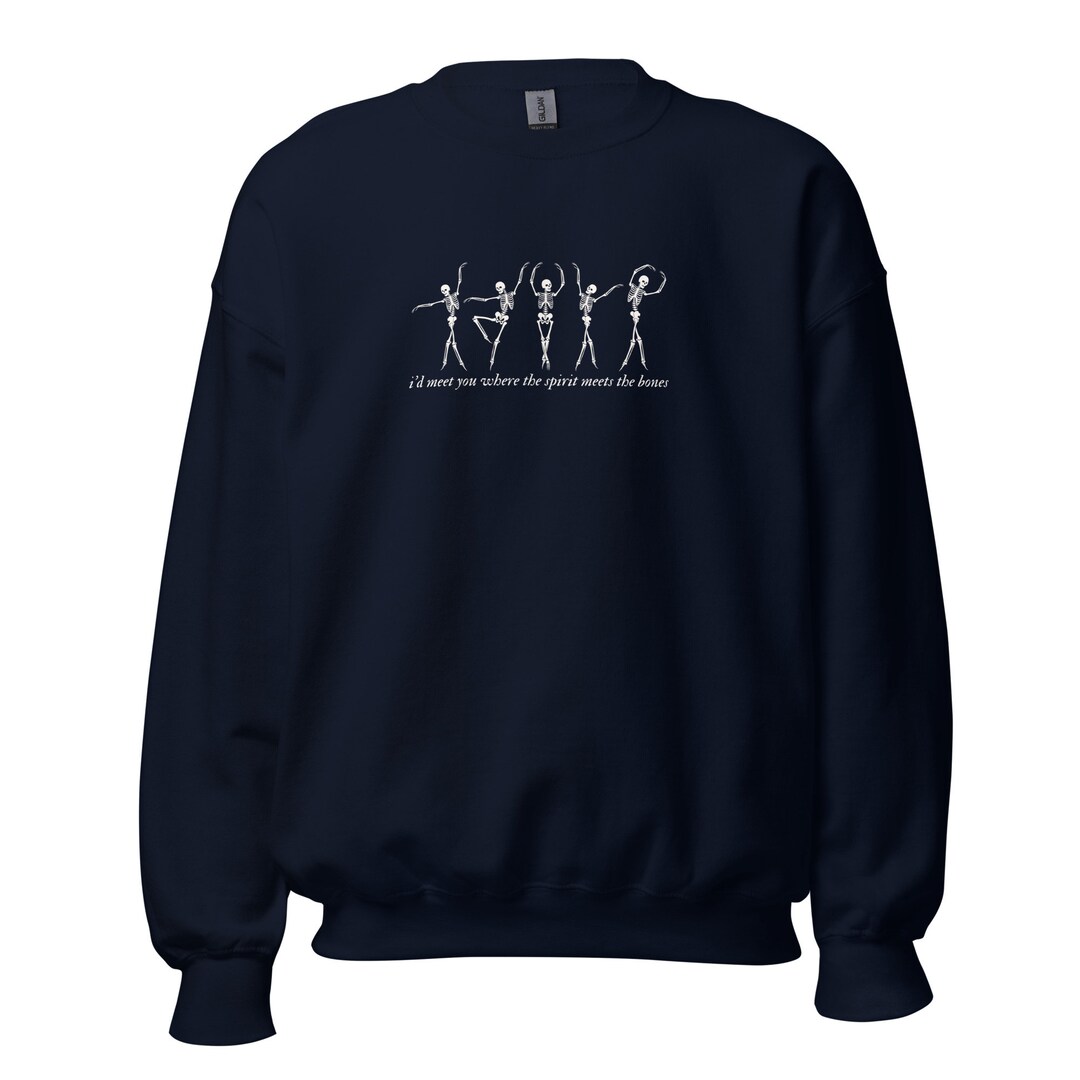 Ivy Dancing Skeleton Evermore Crewneck Spirit Meets the Bones ...