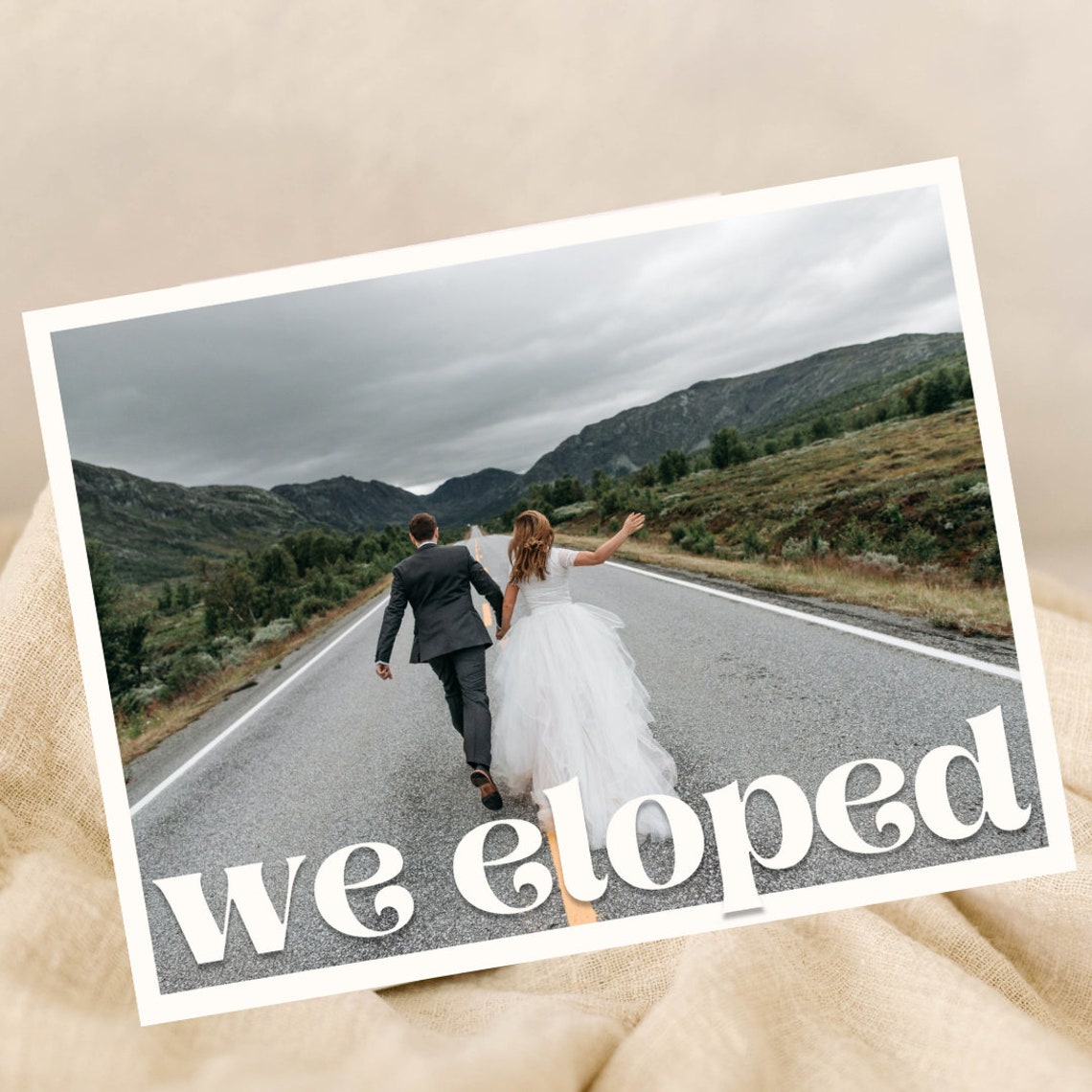 Elopement Announcement, Intimate Wedding Reception, We Eloped, Editable ...