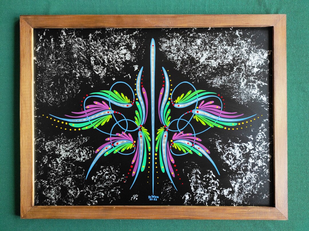 Hand-painted Scroll Pinstriping Panel. A Treat for American - Etsy