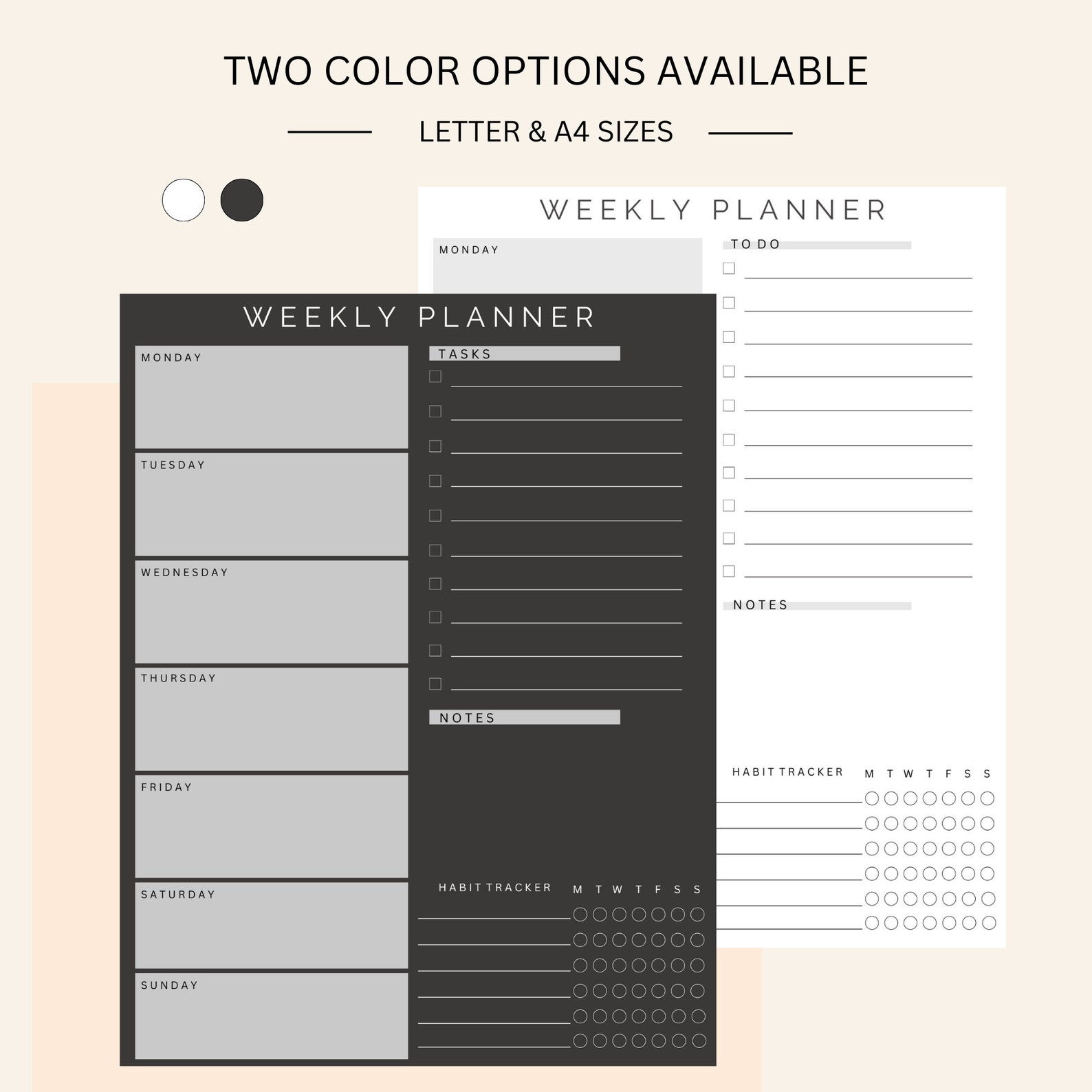 Weekly Planner, Printable Weekly Planner, Digital Weekly Planner ...