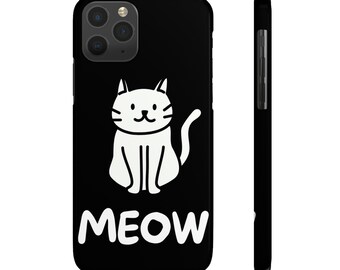 Cute Cat Doodles Phone Case Doodle Cats Phone Case iPhone 8 - Etsy