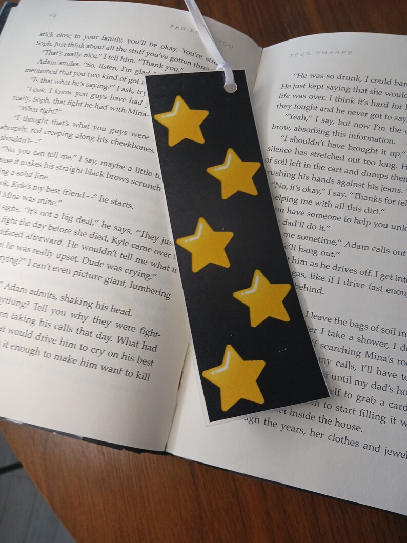 Starry Night Bookmark Star Bookmark Gift for Book Lover Night Sky Stars ...