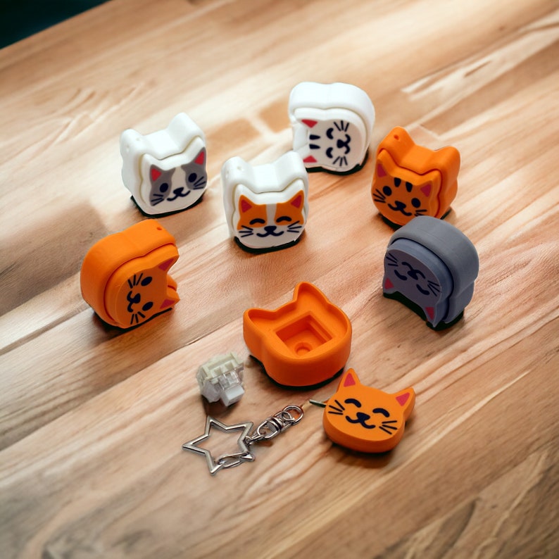 Introducing the Purr-fect 3D Printed Cat Clicker Fidget Button - Etsy