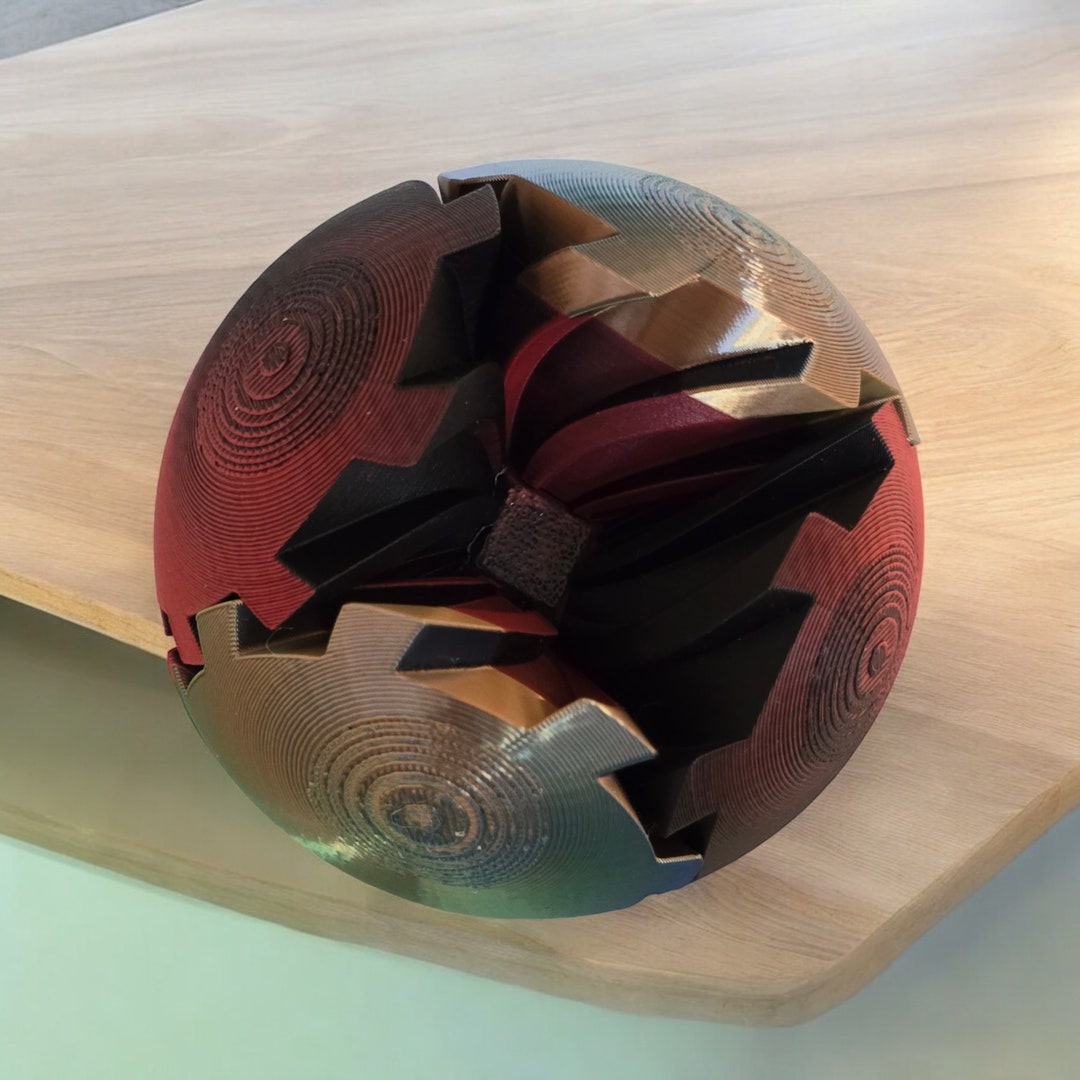 Unique 3D Printed Gear Ball Version 2 Fidget Toy – Perfect Stress ...
