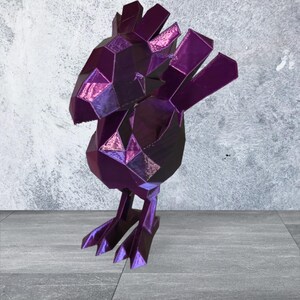 Low Poly Chocobo 4" Figure - 3D Printed & Painted/unpainted Options ...