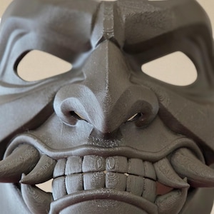 Wearable 3D Printed Menpo Samurai Mask – Japanese Warrior Cosplay, LARP ...