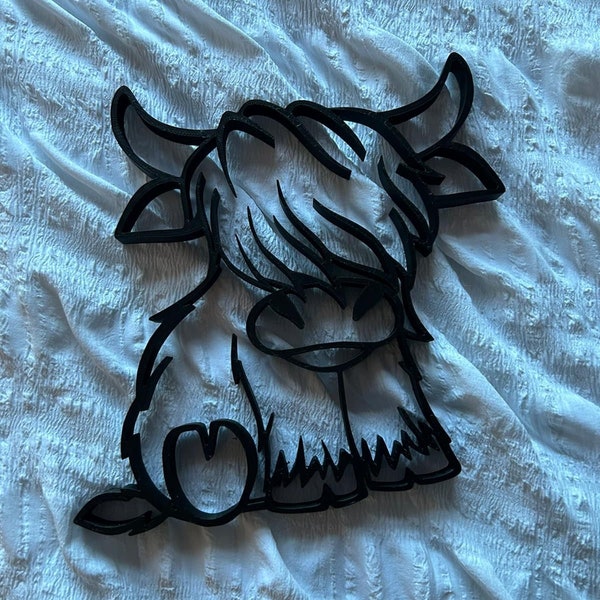 Cute Highland Cow Wall Art - Etsy