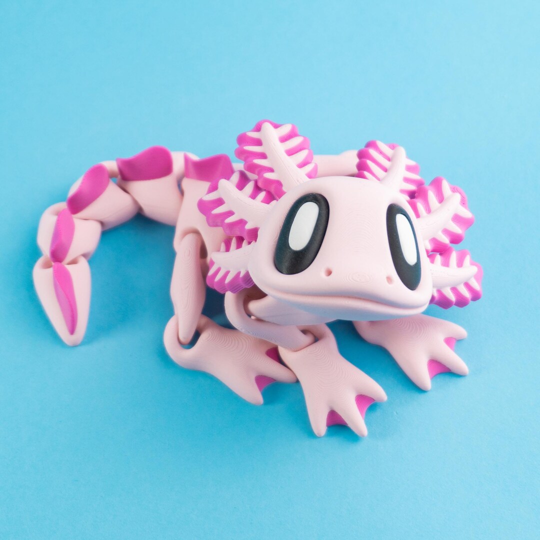 Blob Axolotl 3D Printed Cool Aquatic Creature Loves to Swim Around and ...