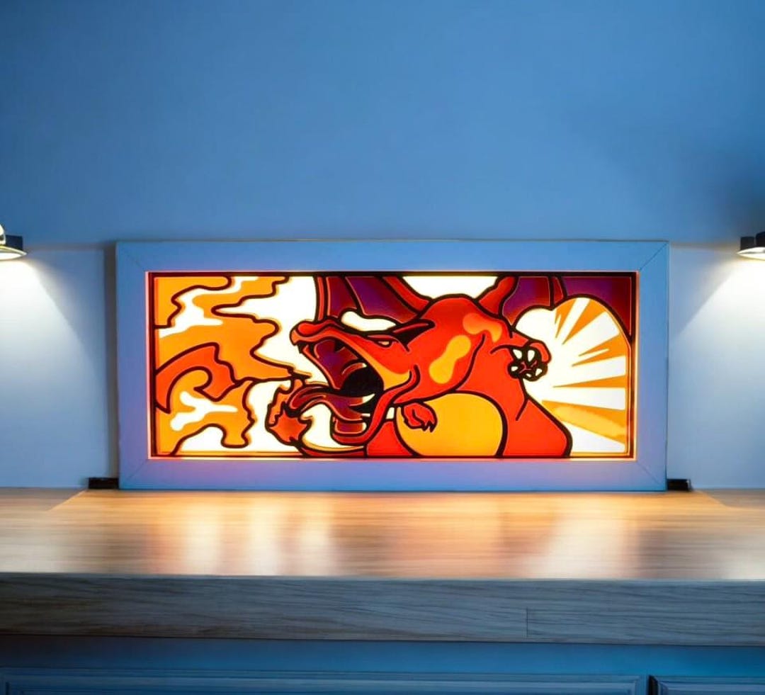 Fan Art 3D Printed Light Box – Color Changing With Remote | USB Powered ...