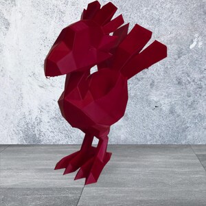 Low Poly Chocobo 4" Figure - 3D Printed & Painted/unpainted Options ...