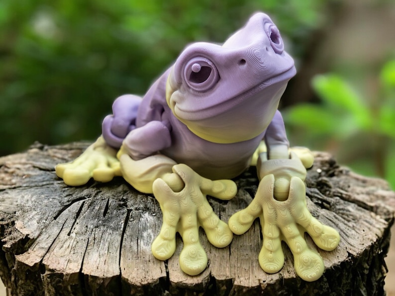 3d Printed Articulated Tree Frog, White's Tree Frog Magnets ...