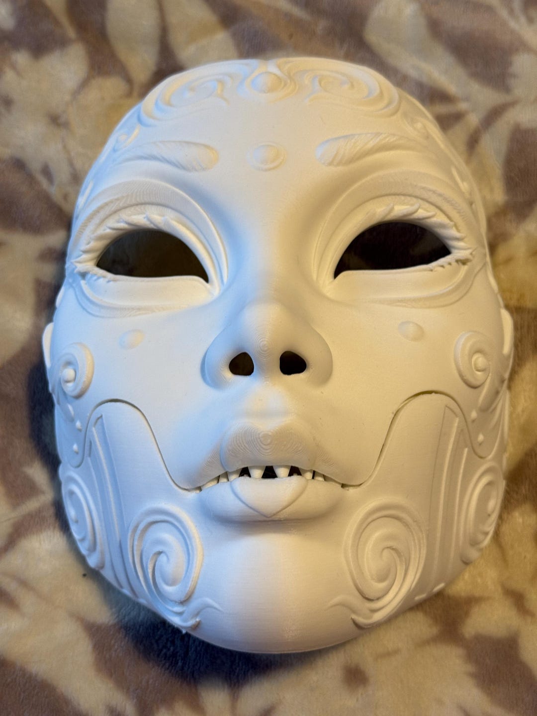 Geisha Mask, Geisha Mask With Sharp Teeth - Unique Japanese Art ...