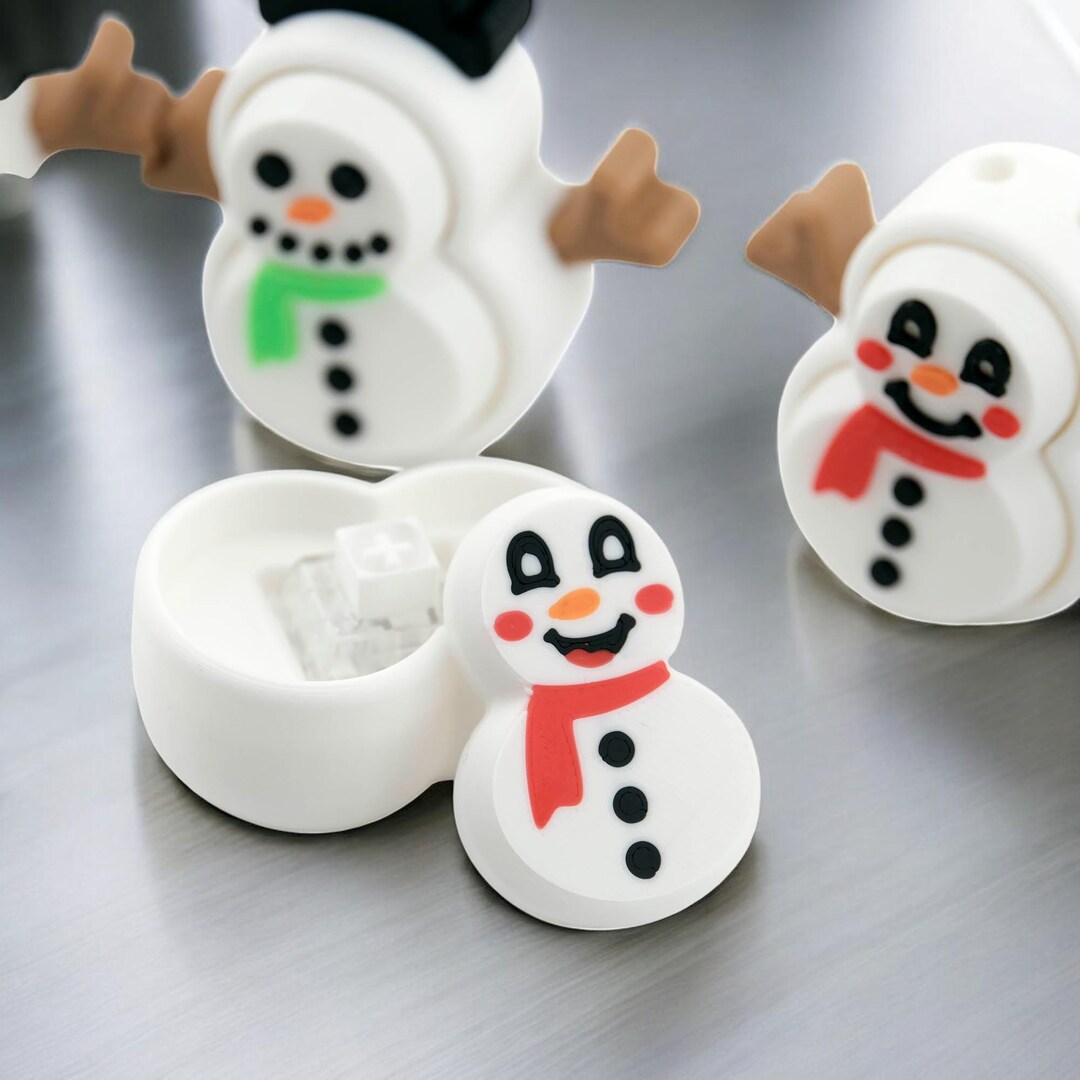 Adorable 3D Printed Snowman Clicker - Perfect Handheld Size! - Etsy