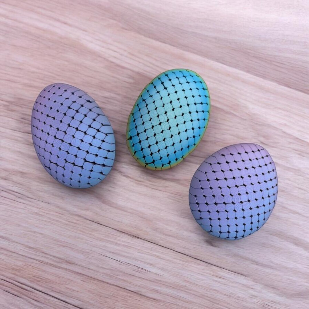3d Print Easter Egg Hyper Flexible Fidget Toy Great Christmas Gift ...