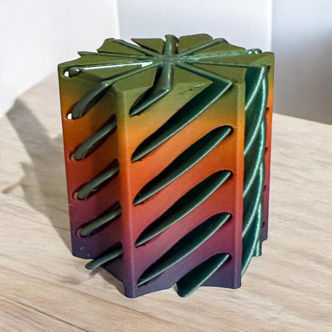 3D Printed Curved Edge Hexagon Pass-through Illusion Fidget | Adhd ...