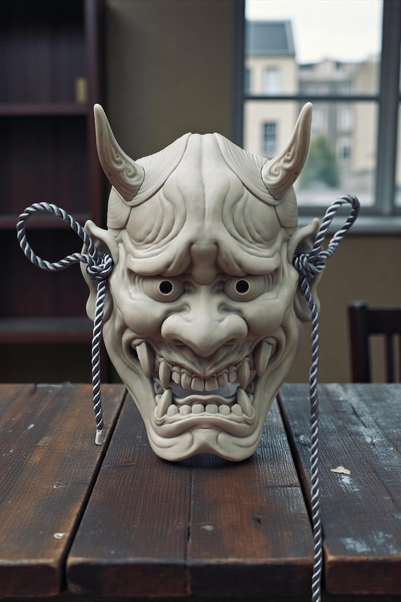 3D Printed Nueva Hannya Irezumi Mask – Japanese Mythology Dream-eater ...