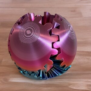 Unique 3D Printed Gear Ball Fidget Toy – Perfect Stress Reliever & Desk ...