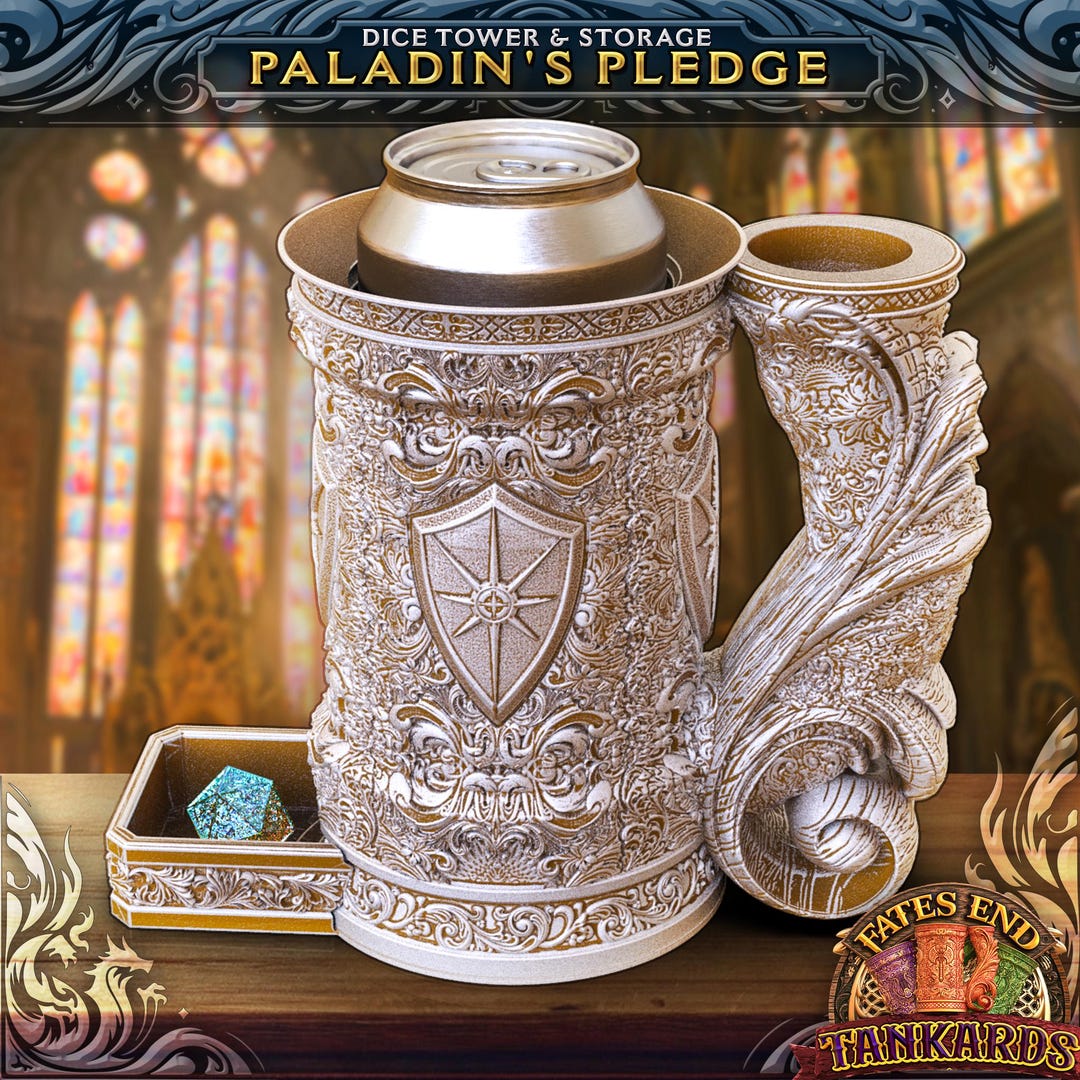 Paladin Tankard Dice Tower | Dungeons and Dragons | Dnd | D&D | RPG ...