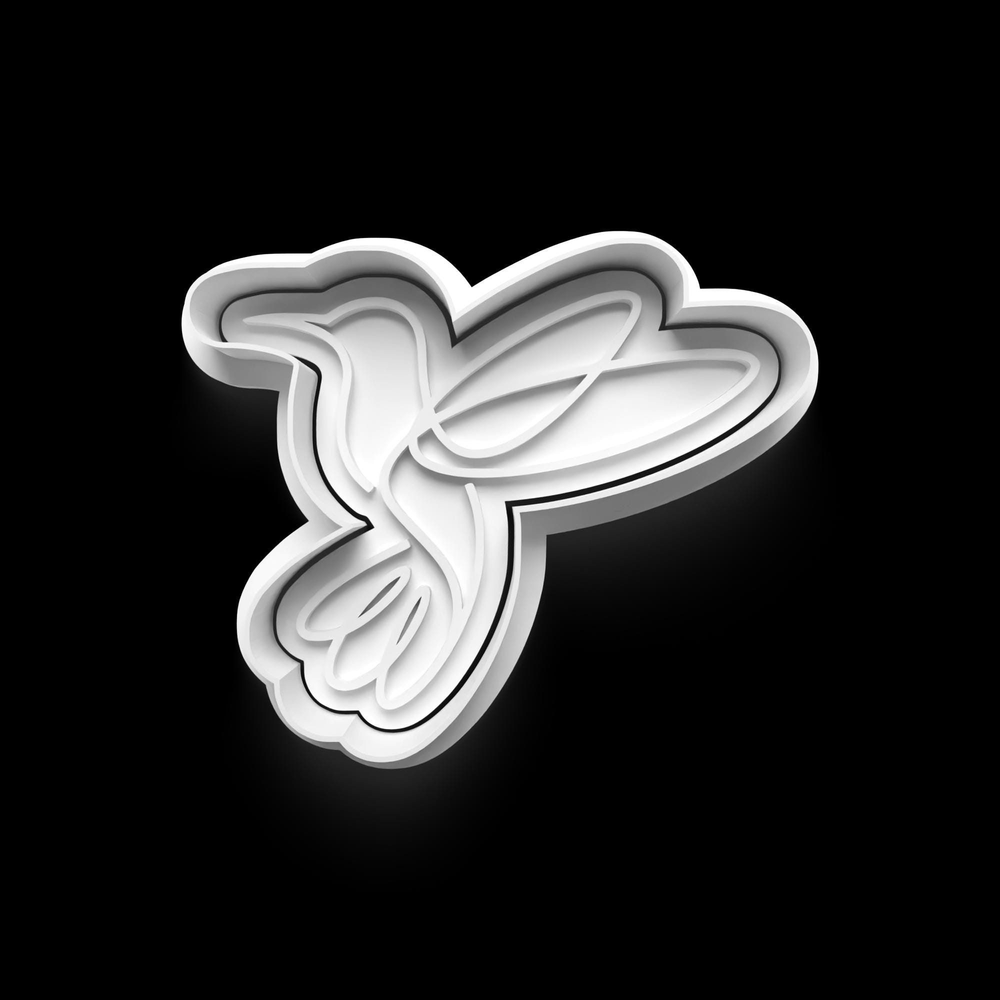 3d-printed Hummingbird Line Art Cookie Cutter Set – Elegance in Every ...