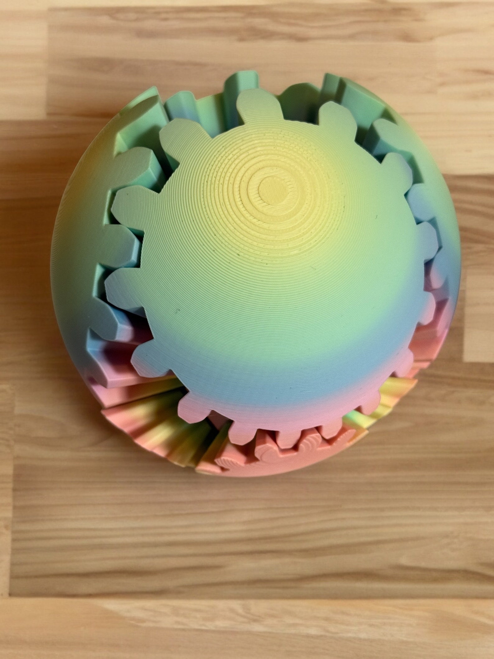 Unique 3D Printed Gear Ball Fidget Toy – Perfect Stress Reliever & Desk ...