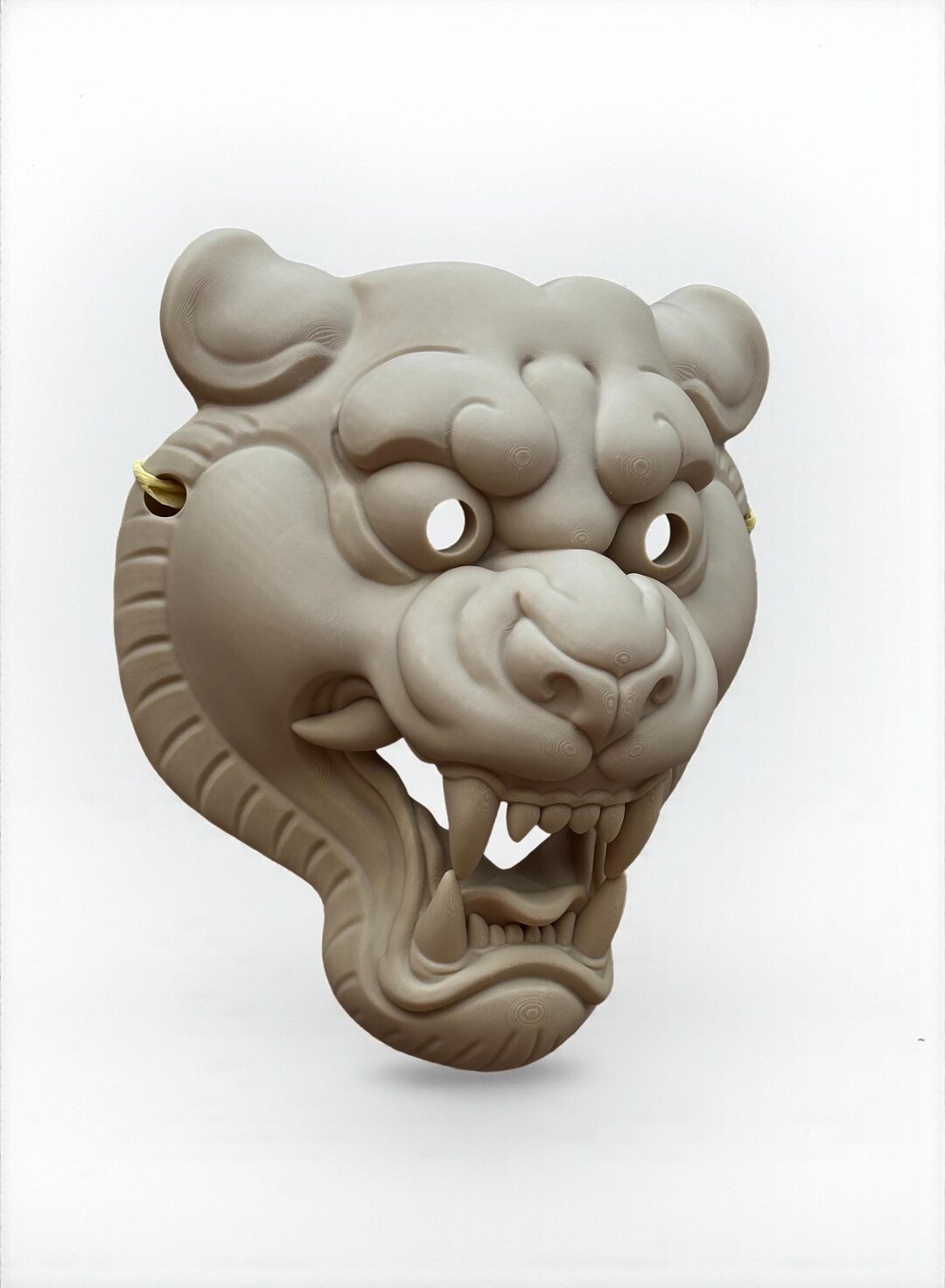 3D Printed Tiger Mask | Classic Japanese Folklore | Decorative Wall Art ...