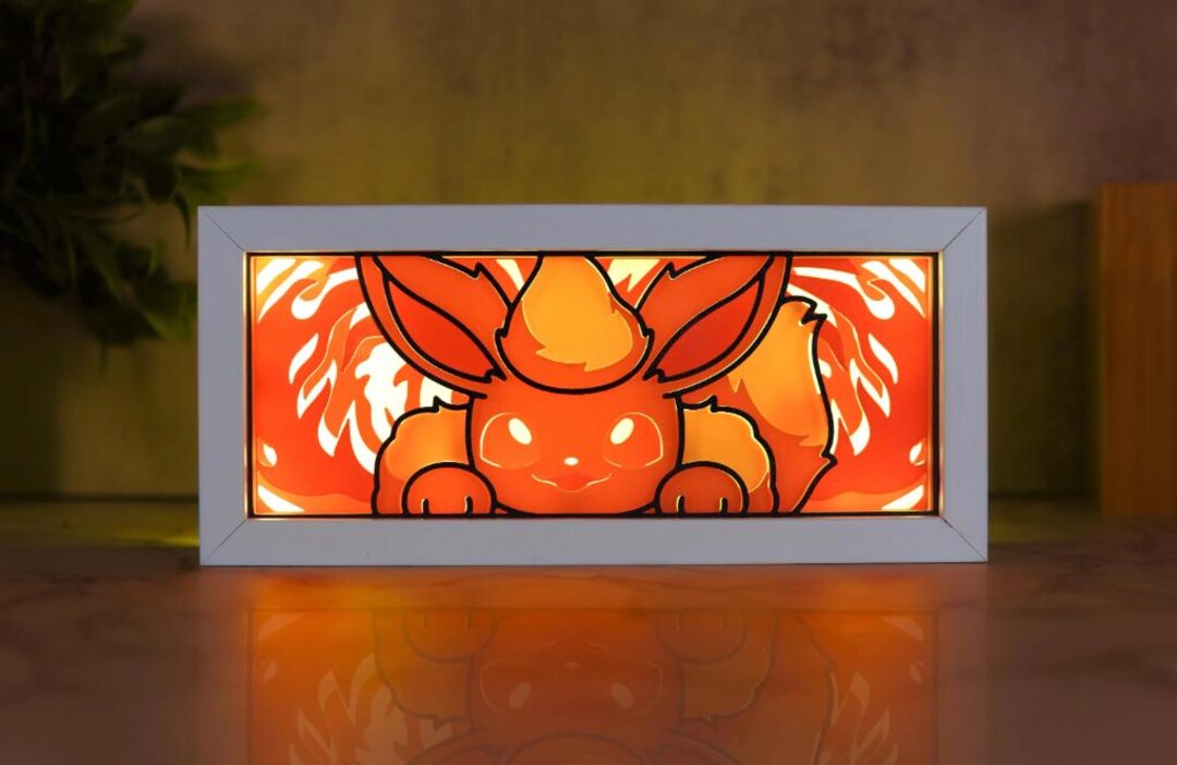 Fan Art 3D Printed Light Box Color Changing With Remote USB Powered - Etsy