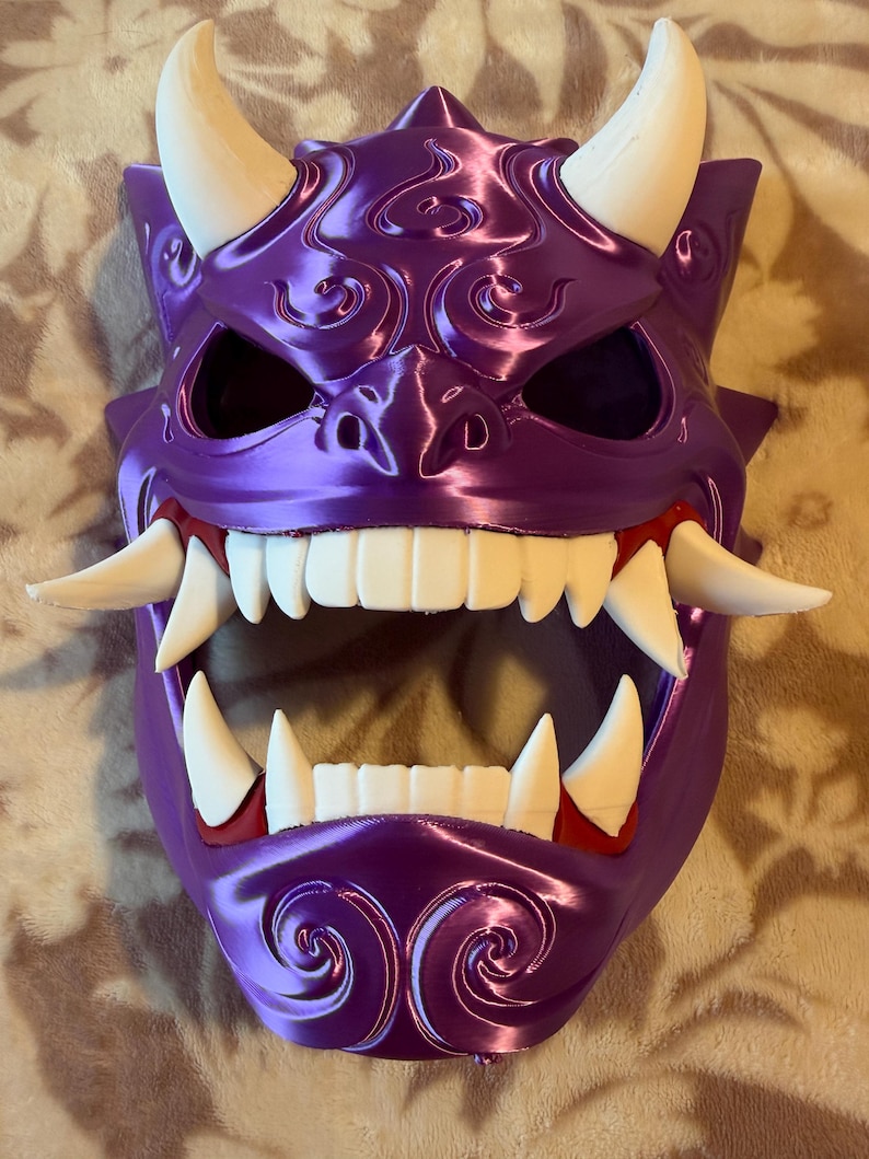 Japanese-inspired Yokai Menpo Mask – 3D Printed - Etsy