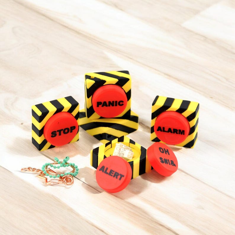 Adorable 3D Printed BIG RED BUTTON Clicker - Perfect Handheld Size ...