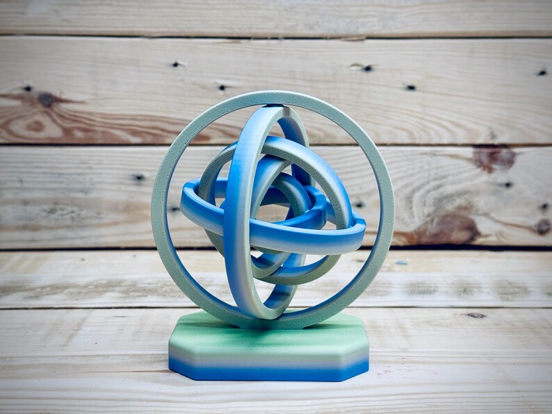 Desktop Mini Gyro | 3D Printed Kinetic Motion Display - Etsy