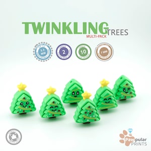 Adorable 3D Printed Twinkling Trees Clicker - Perfect Handheld Size! - Etsy