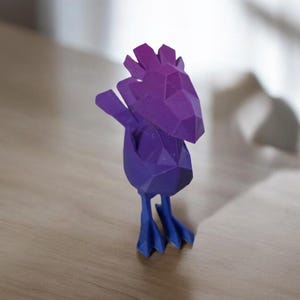 Low Poly Chocobo 4" Figure - 3D Printed & Painted/unpainted Options ...