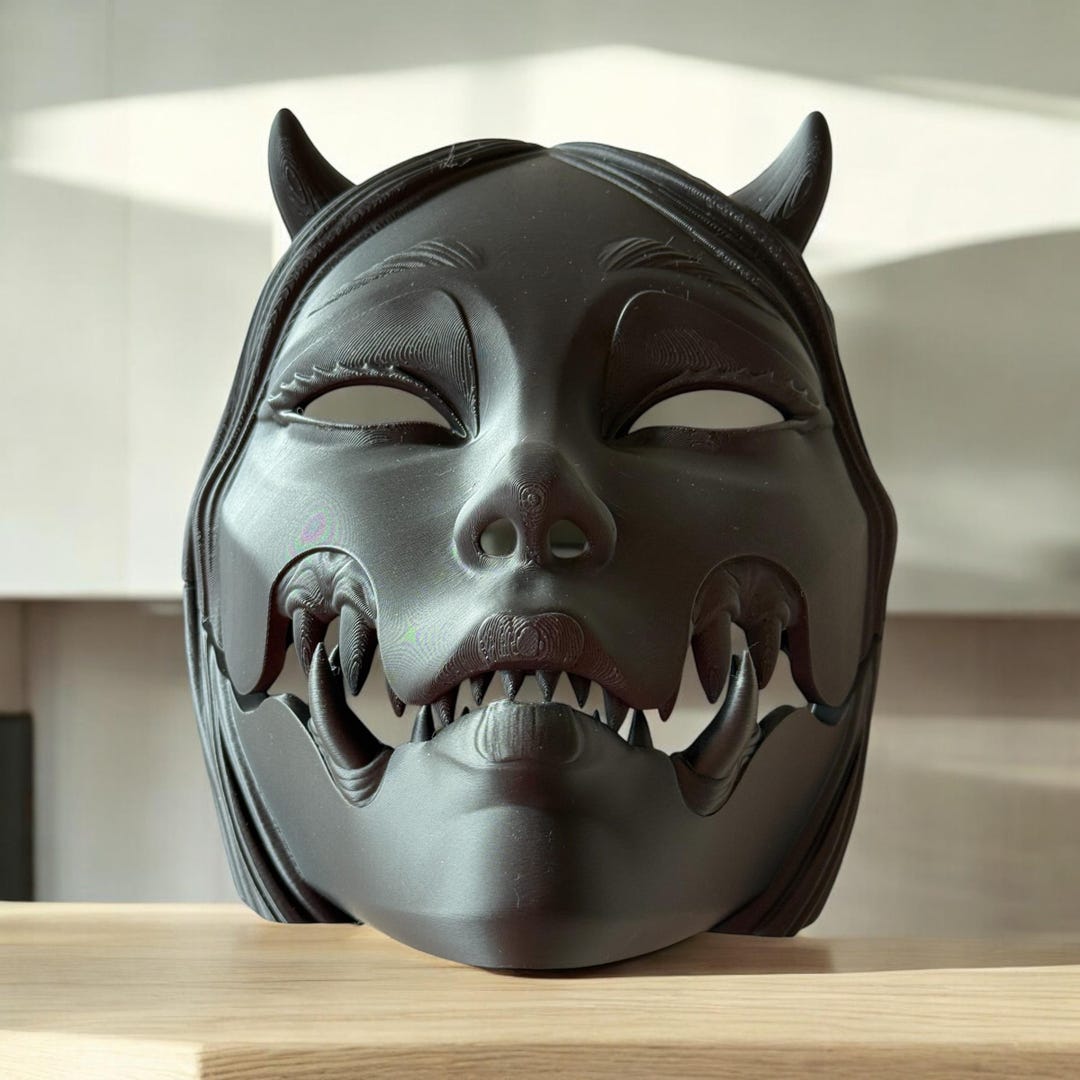 KUCHISAKE MASK, With Sharp Teeth - Unique Japanese Art, Japanese Mask ...