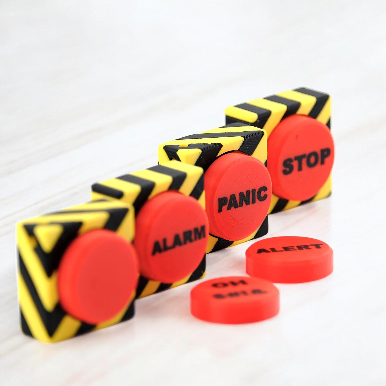 Adorable 3D Printed BIG RED BUTTON Clicker - Perfect Handheld Size ...