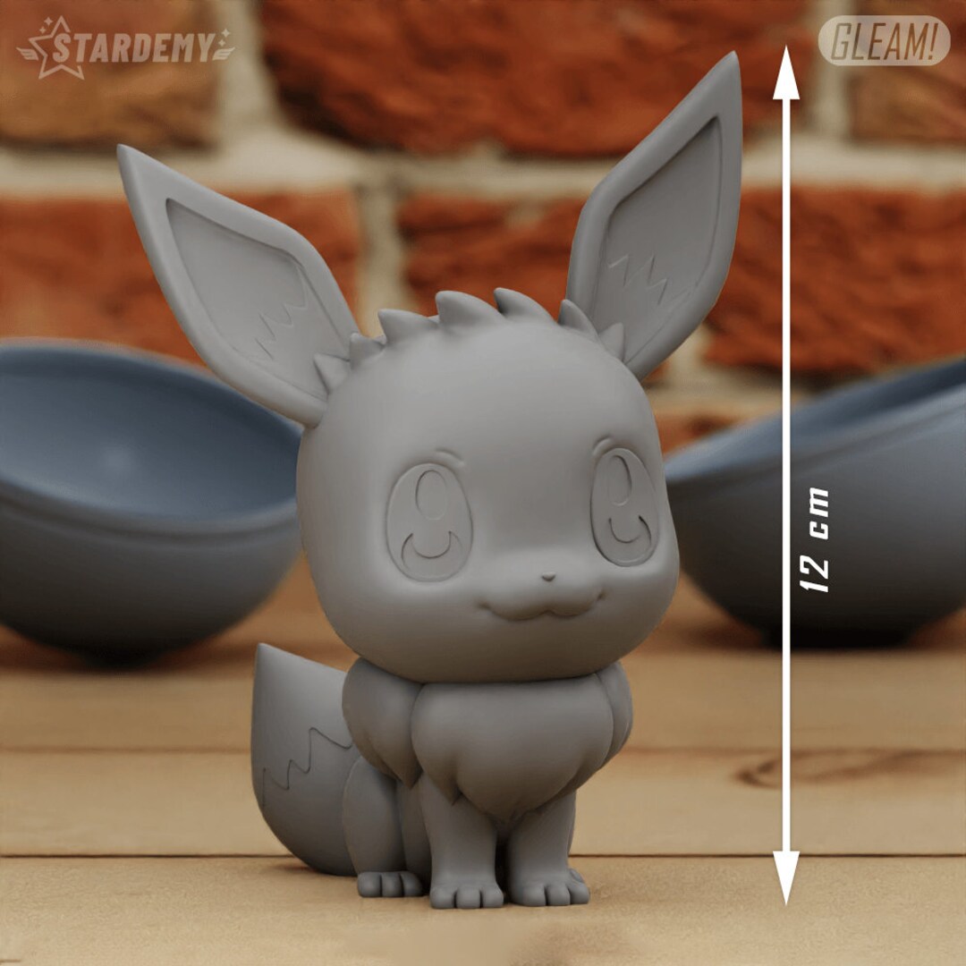 Eevee Inspired Paint Kit Eevee, 3D Printed, Art, Craft, Gift, Gaming, Eevee - Etsy UK