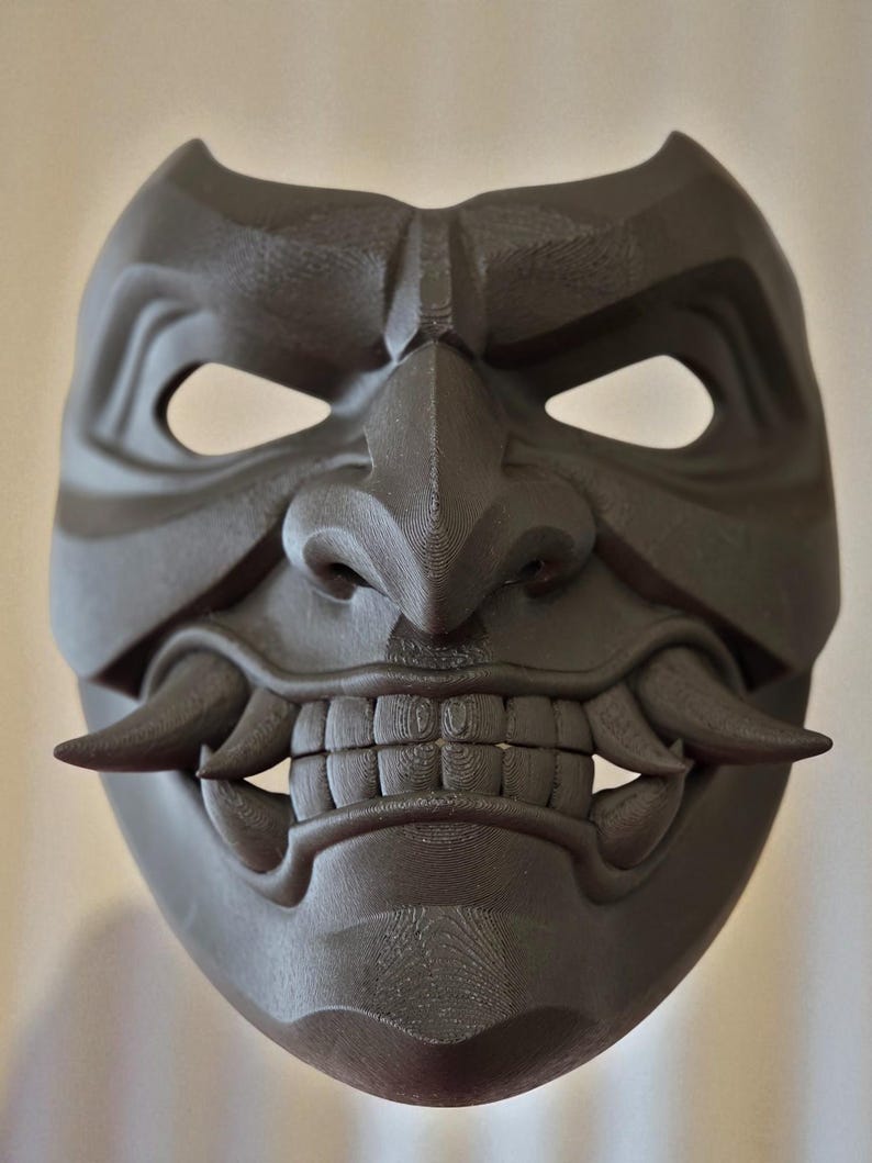 Wearable 3D Printed Menpo Samurai Mask – Japanese Warrior Cosplay, LARP ...