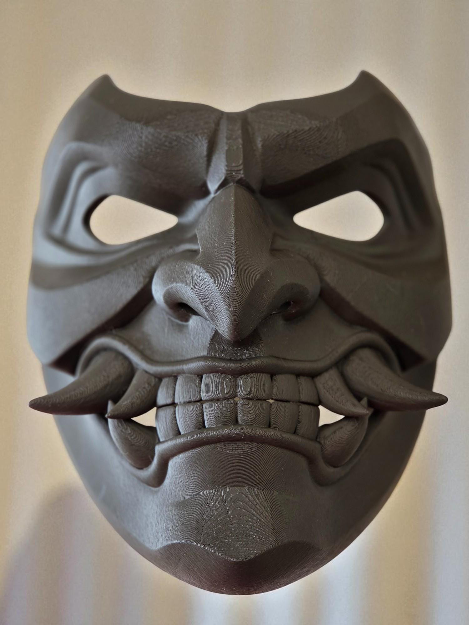 Wearable 3D Printed Menpo Samurai Mask – Japanese Warrior Cosplay, LARP ...