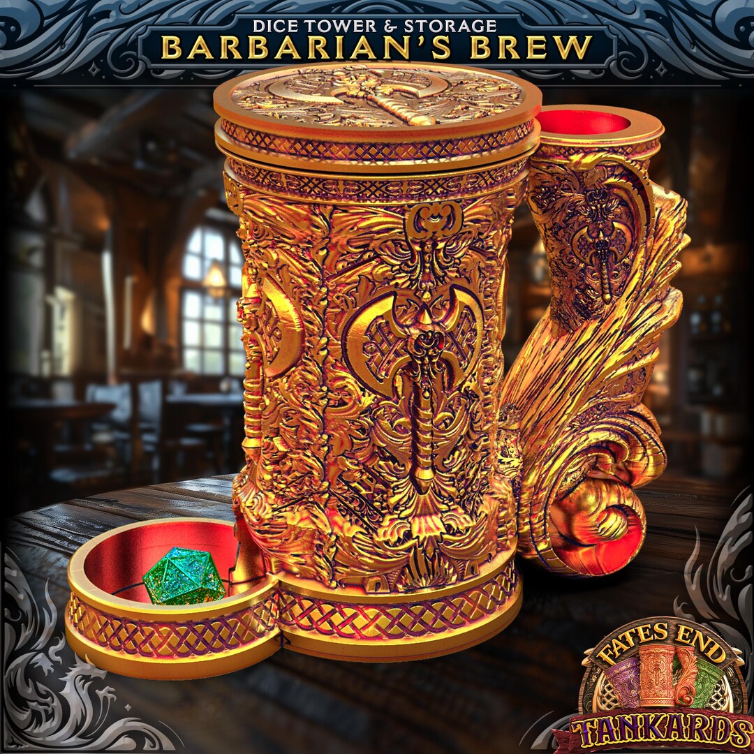 Barbarian Tankard Dice Tower | Dungeons and Dragons | Dnd | D&D | RPG ...