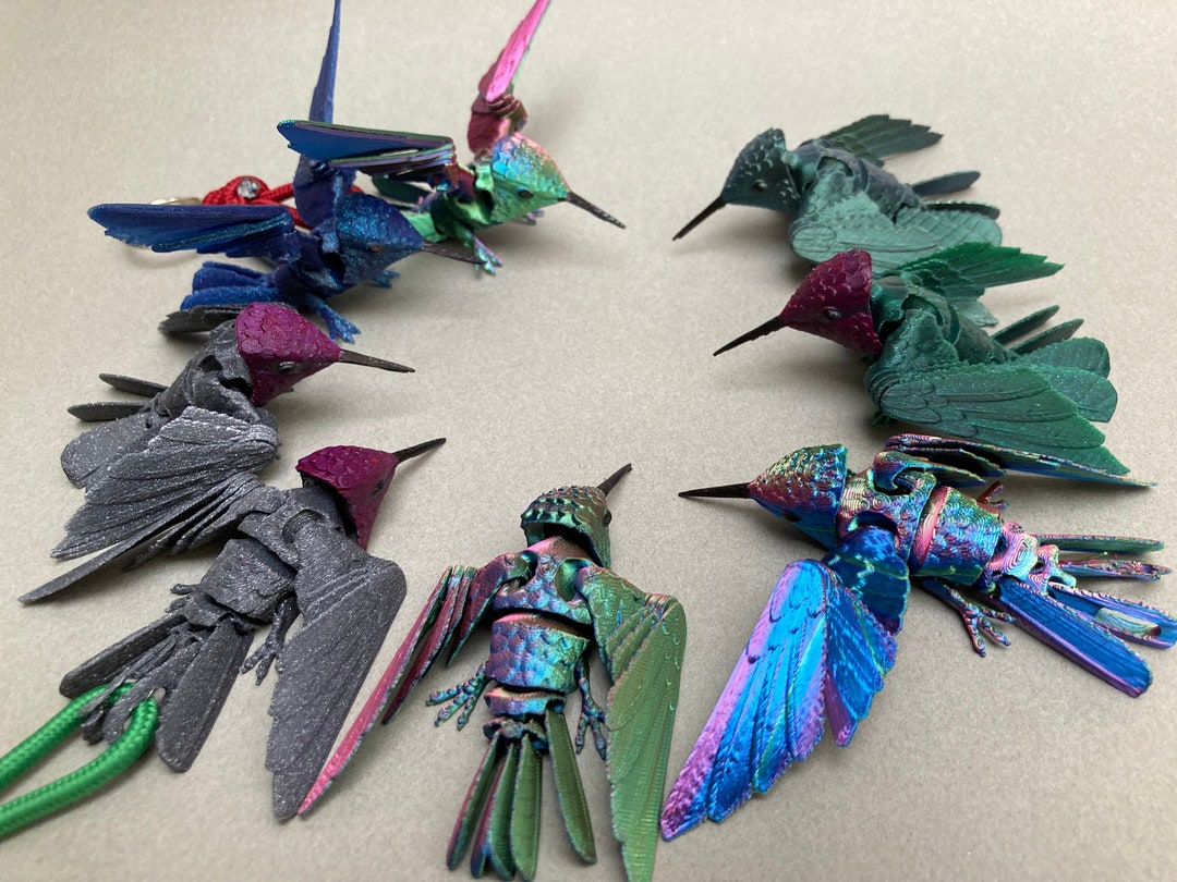 Exquisite 3D Printed Hummingbird Sculpture - Etsy