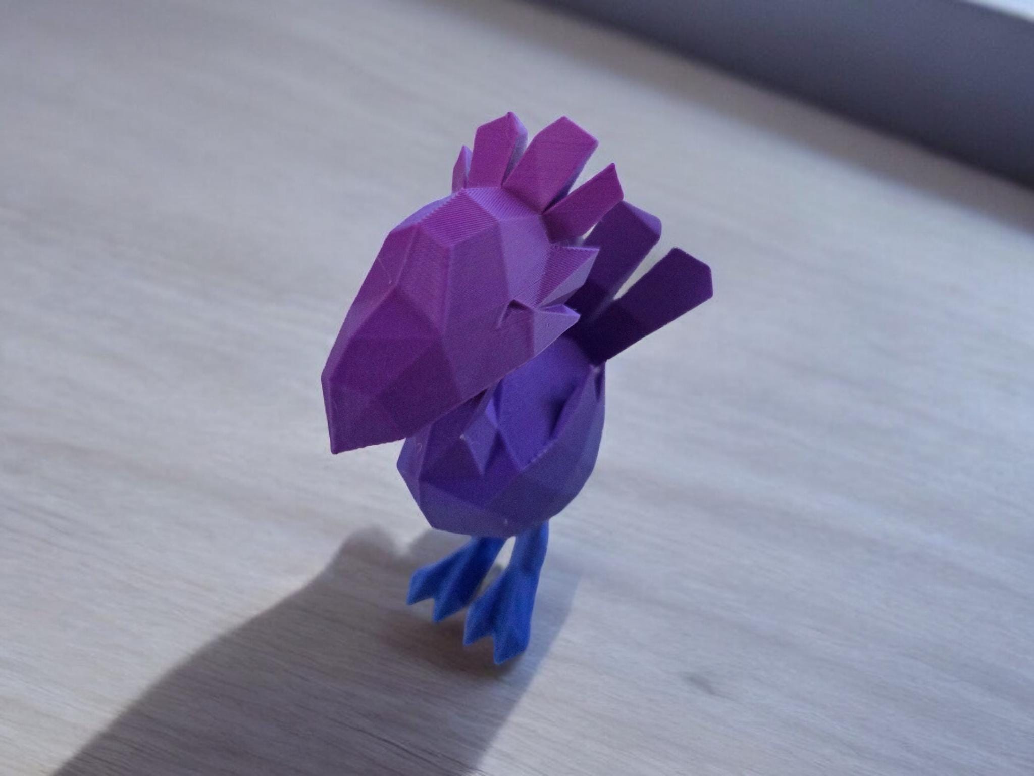 Low Poly Chocobo 4" Figure - 3D Printed & Painted/unpainted Options ...