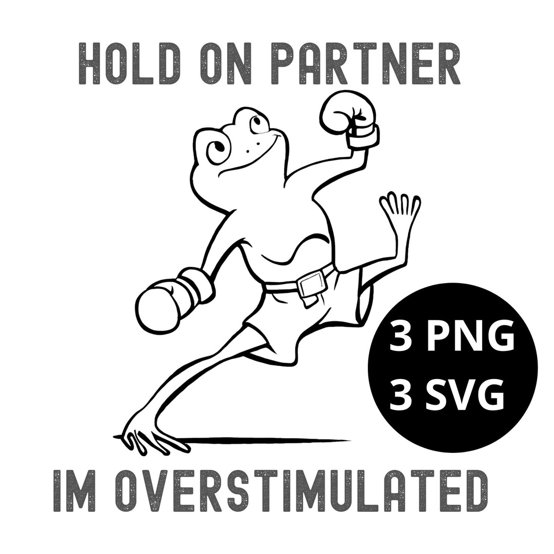 Hold on Partner Im Overstimulated Png, Funny Meme Png, Funny Frog Png ...