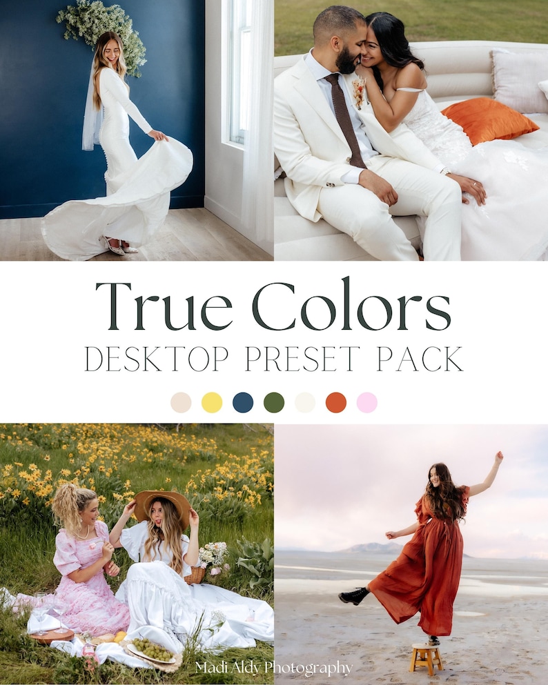 True to Color Lightroom Classic Presets by Madi Aldy Photo - Etsy