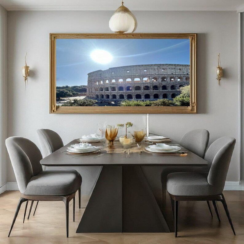 The Flavian Amphitheatre Roman Colosseum Printable Wall, Desk, or Table ...