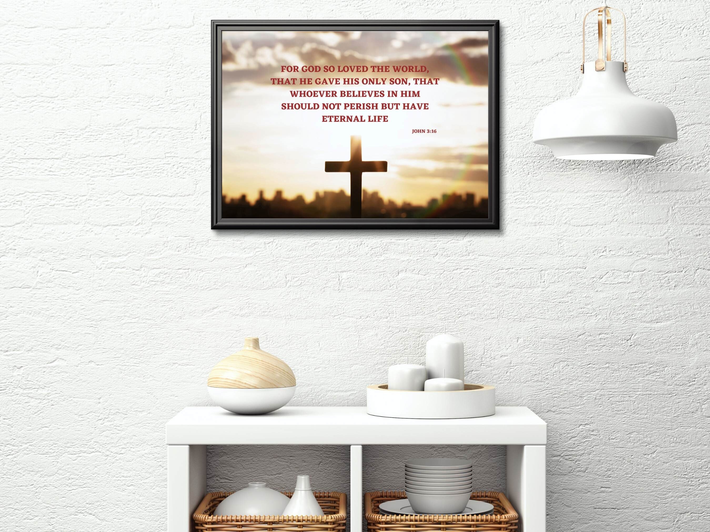 CHRISTIAN ART BIBLE Verse Scripture Wall Decor Instant Download Print ...
