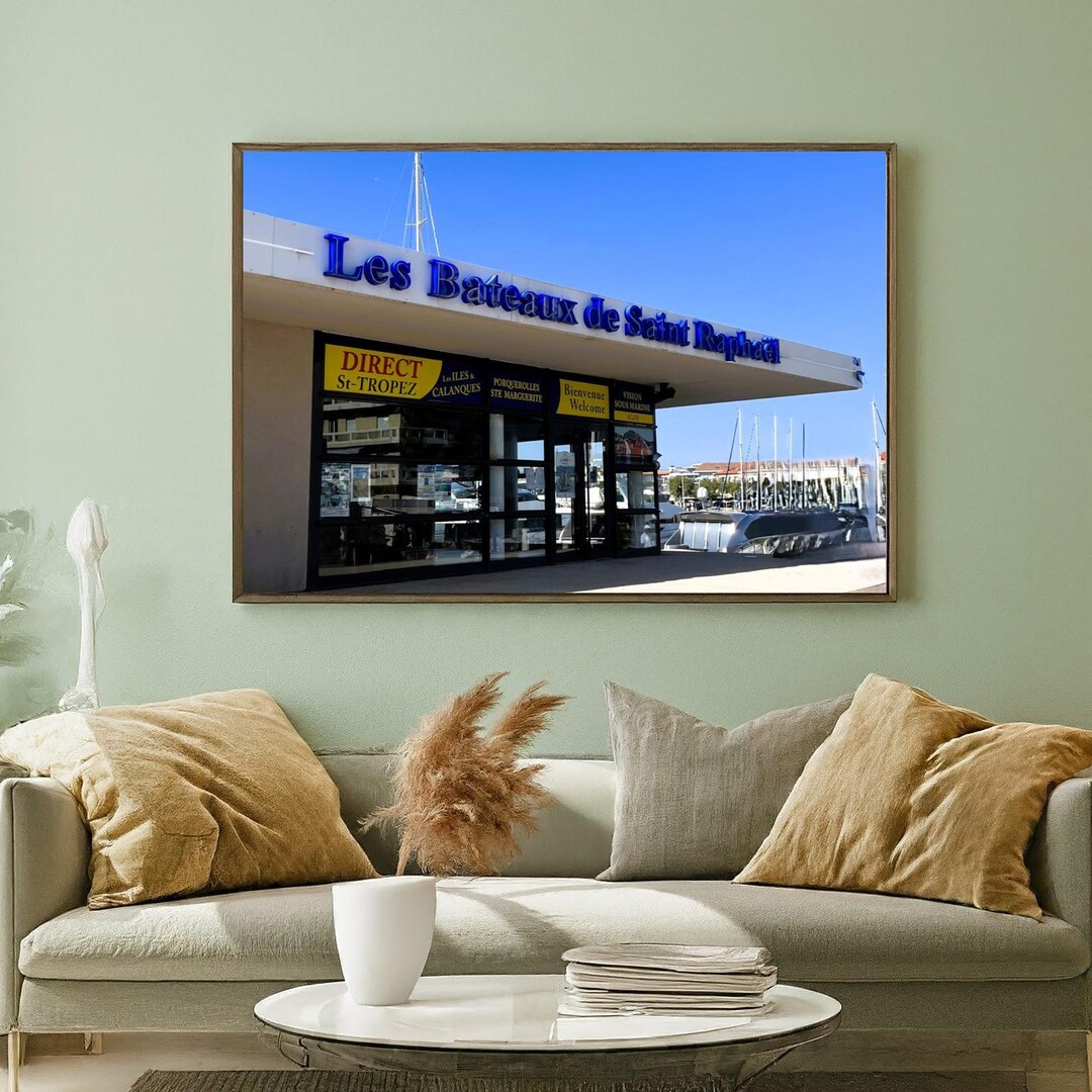 Les Bateaux De Saint-raphaël France Coastal French Riviera Digital ...