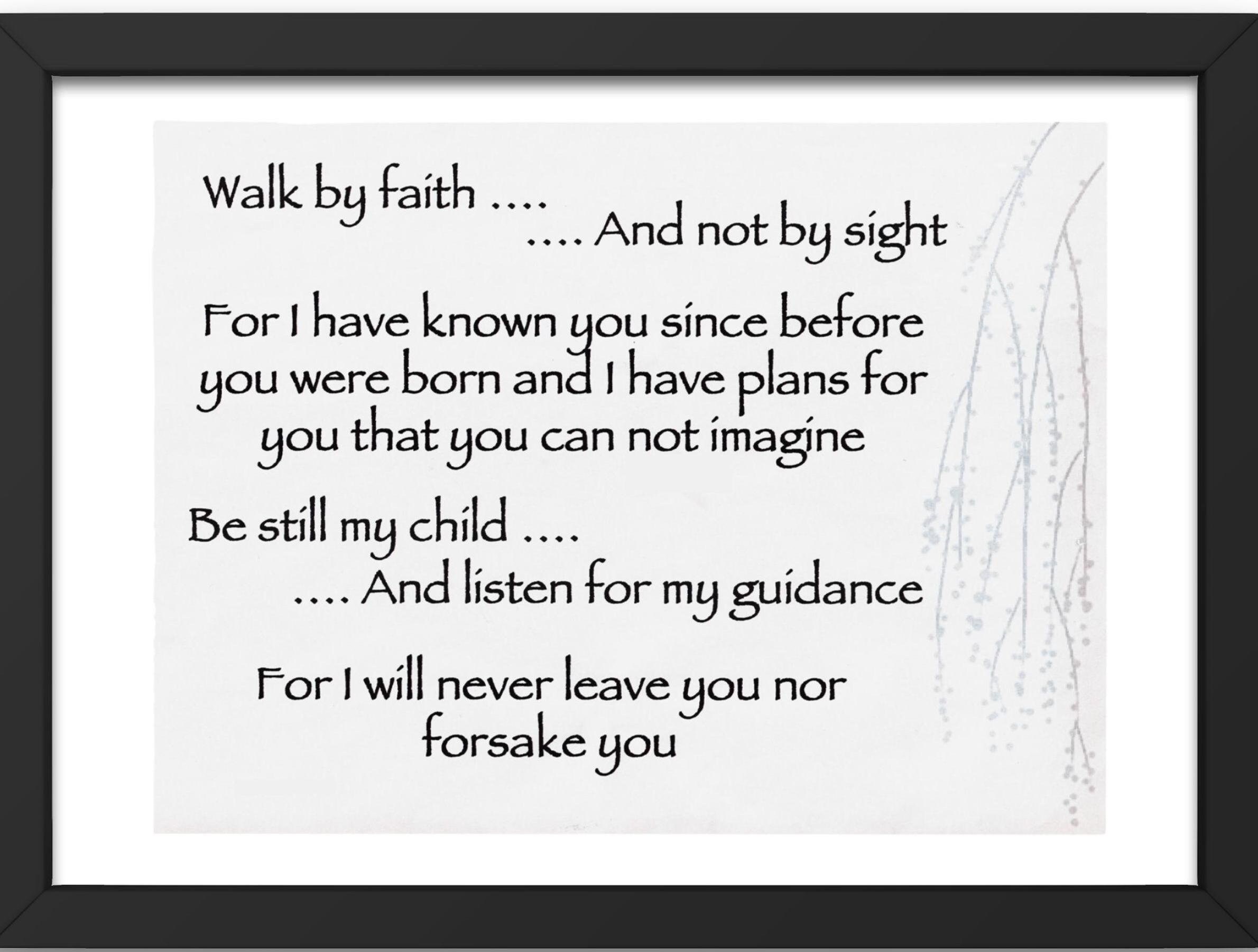 Download - Print - Hang -- Printable Faith Scripture Instant Delivery ...