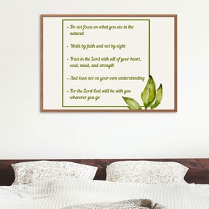 CHRISTIAN ART Work BIBLE Verse Wall Decor Instant Download Printable ...